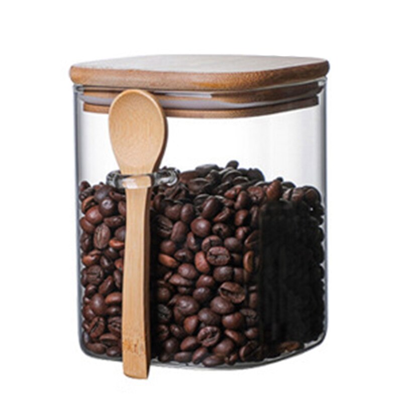 with Spoon Sealed Jar Storage Tank Condiment Coffe... – Grandado
