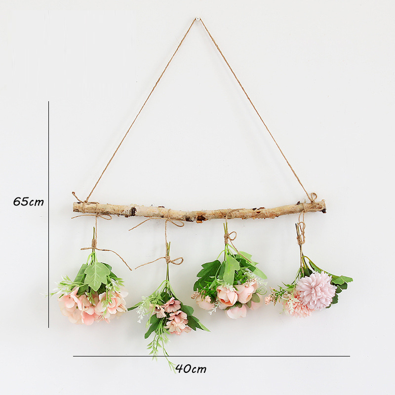 INS Wind Simulation Flower Green Plant Wreath Wall... – Grandado