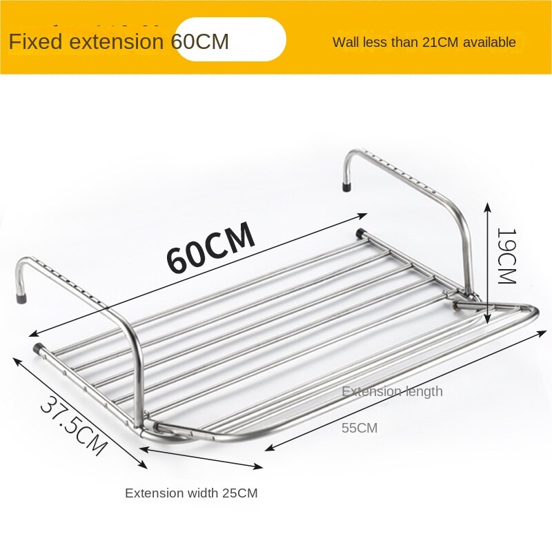 Stainless Steel Adjustable Balcony Drying Shoe Rac... – Grandado