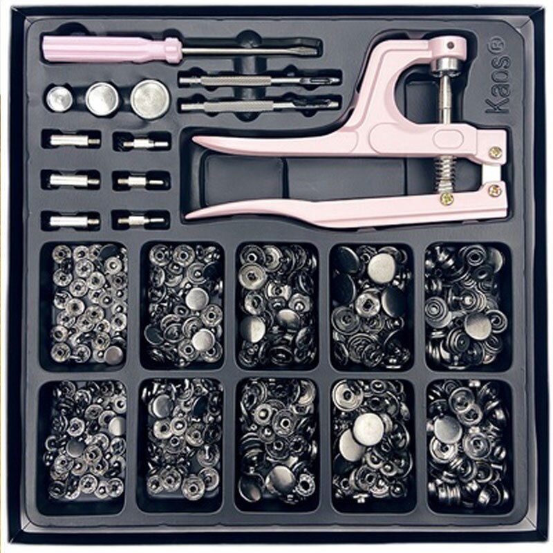 Set Snap Fasteners Kit Metalen Knop Snaps Met Fast... – Vicedeal