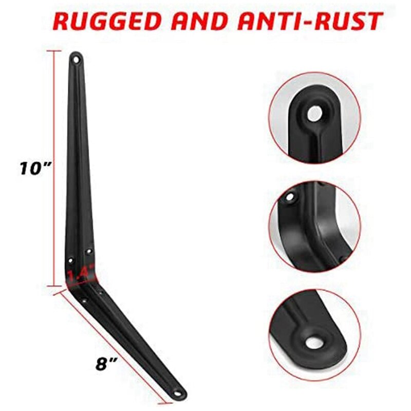 10 Pack Plank Beugels 10 Inch, Zware L Corner Brac... – Grandado