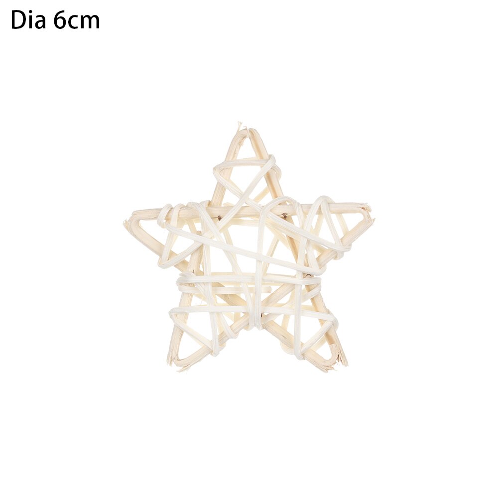White Indonesian Vine Rattan Star Christmas Decor ... – Grandado