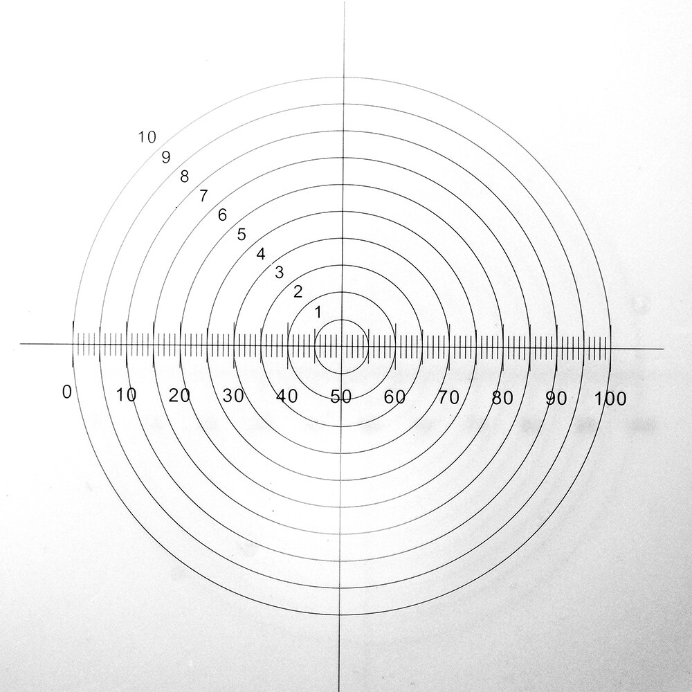 DIV 0.1mm Microscope Scale Reticle Concentric Circ... – Grandado