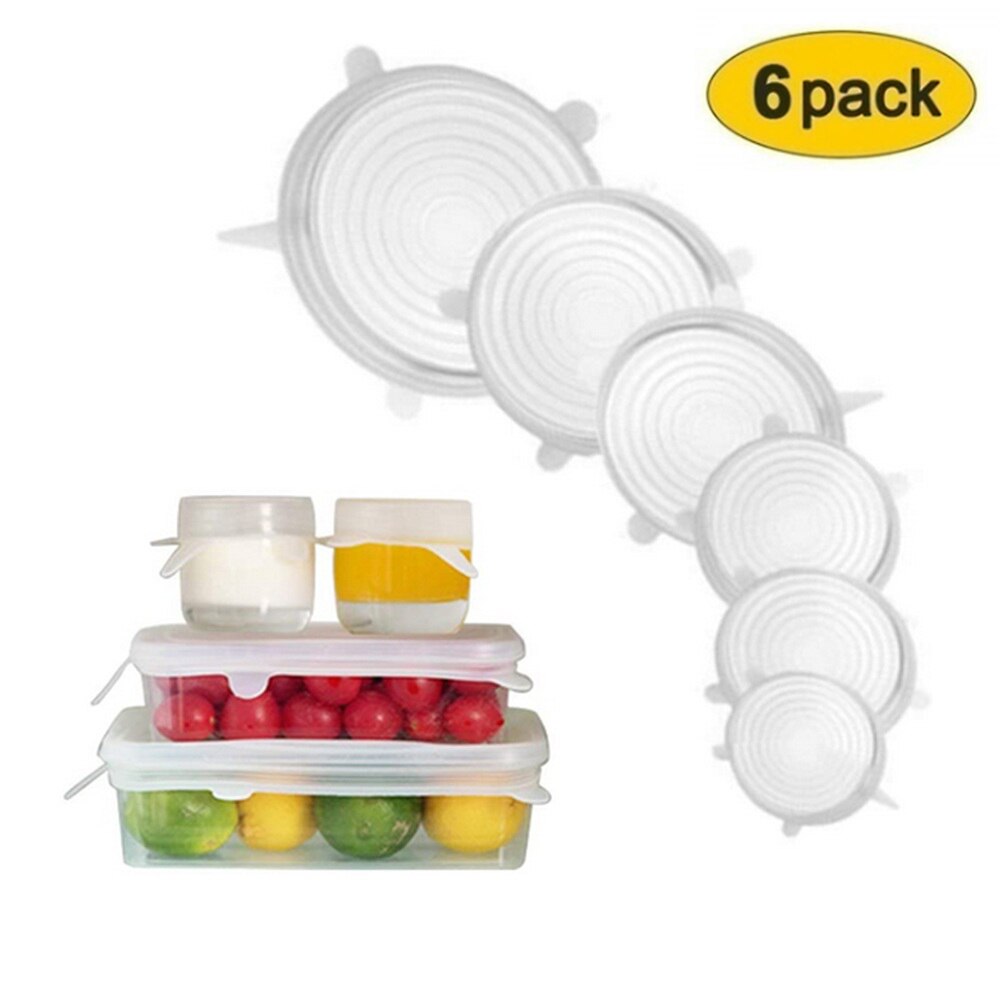 Universal Silicone Stretch Lids Kitchen Cookware R... – Grandado