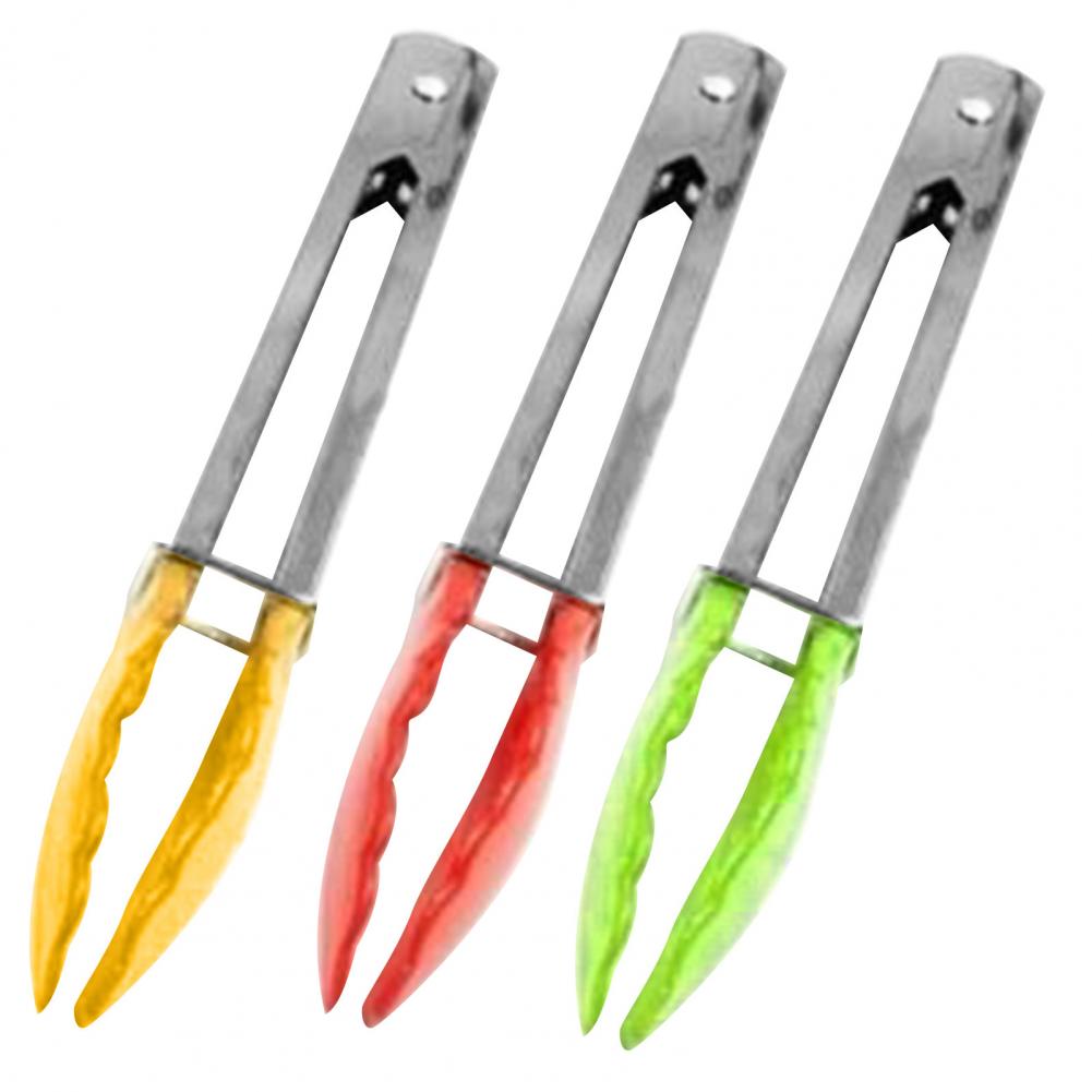 Food Tongs Practical 3 Colors Non-Stick Food Servi... – Grandado