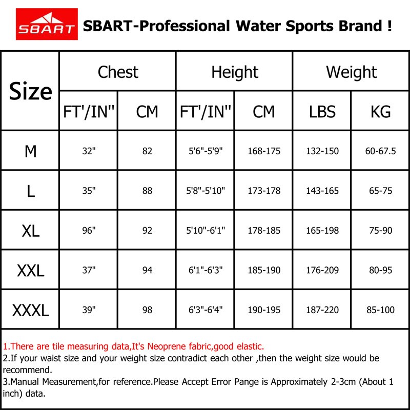 SBART 2MM Neoprene Wetsuit Men Keep Warm Swimming ... – Grandado