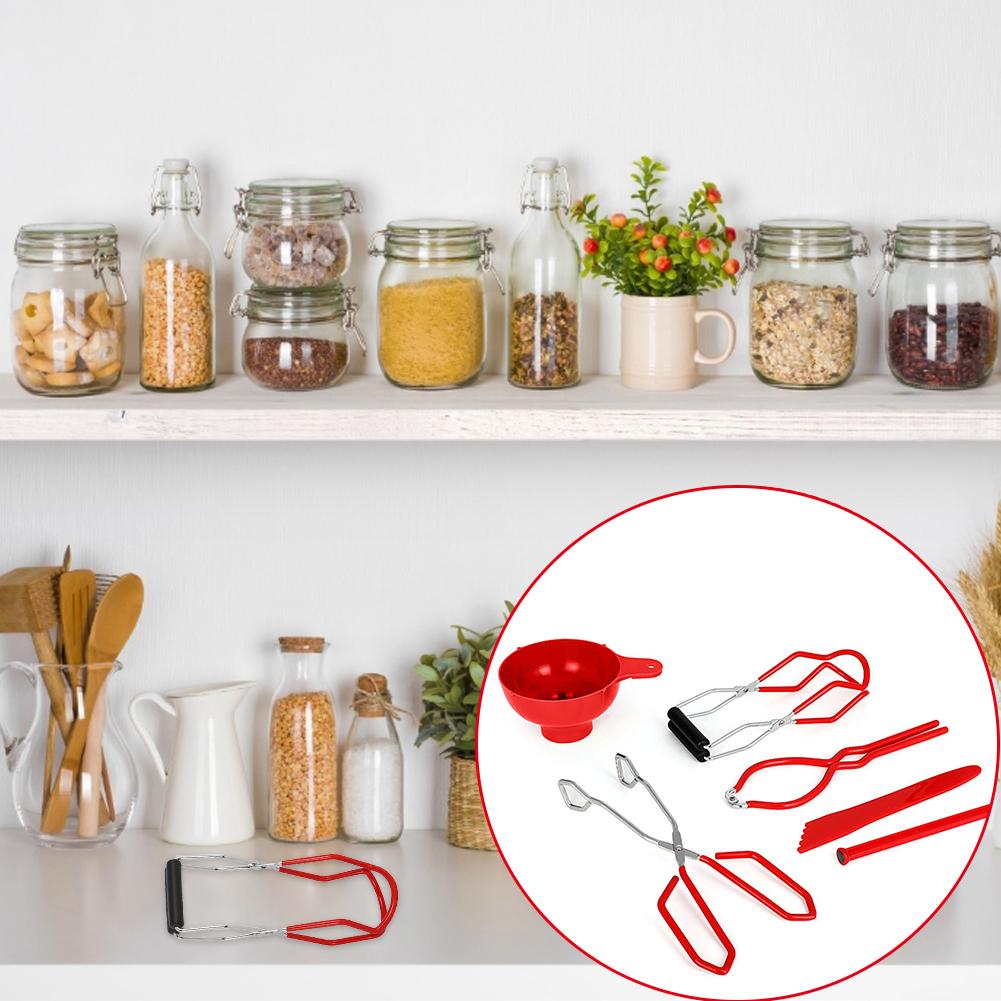 6Pcs Stainless Steel Canning Jar Lifter With Grip ... – Grandado