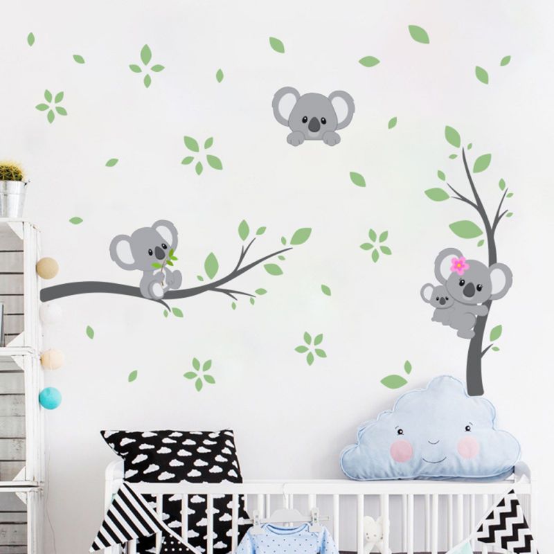 Cartoon Koala Wall Decor Stickers For Kids Room Ba... – Grandado
