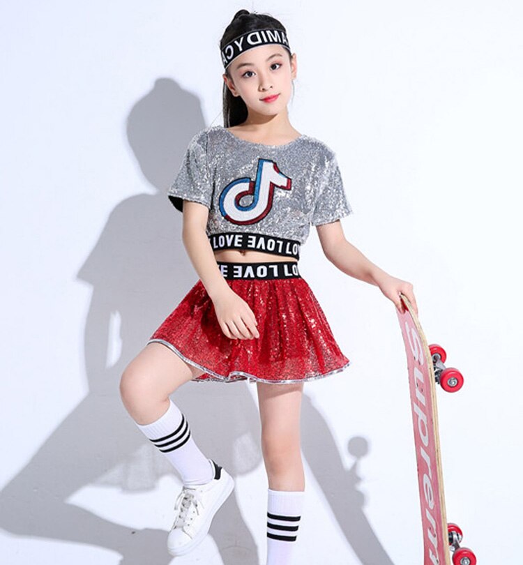 2pcs Set Girl Jazz Dance Costumes for Girls Childr... – Grandado