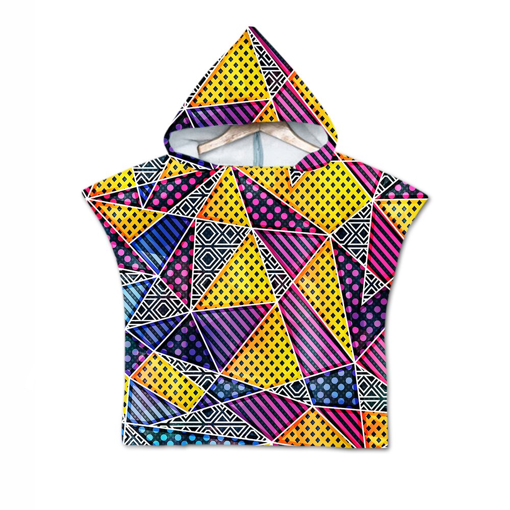 Retro printed beach Towel Poncho for Children Gym ... – Grandado