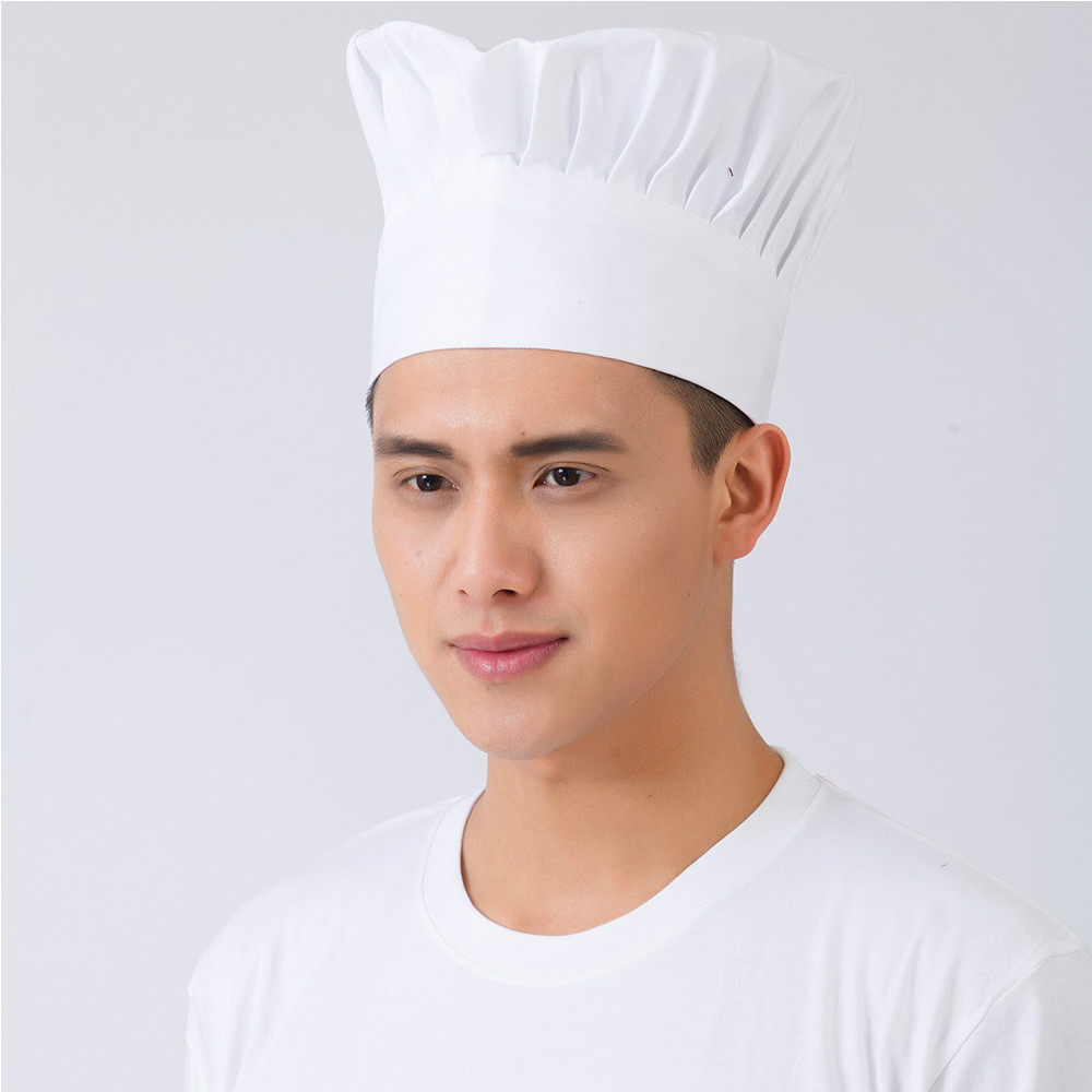 Men Women Adult Food Service Chef Cook Fold Hat Ca... – Vicedeal