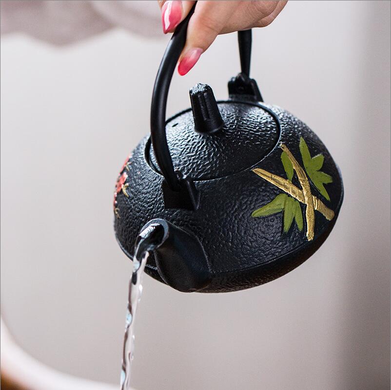 Black 300ml authentic Japanese cast iron kettle Te... – Vicedeal