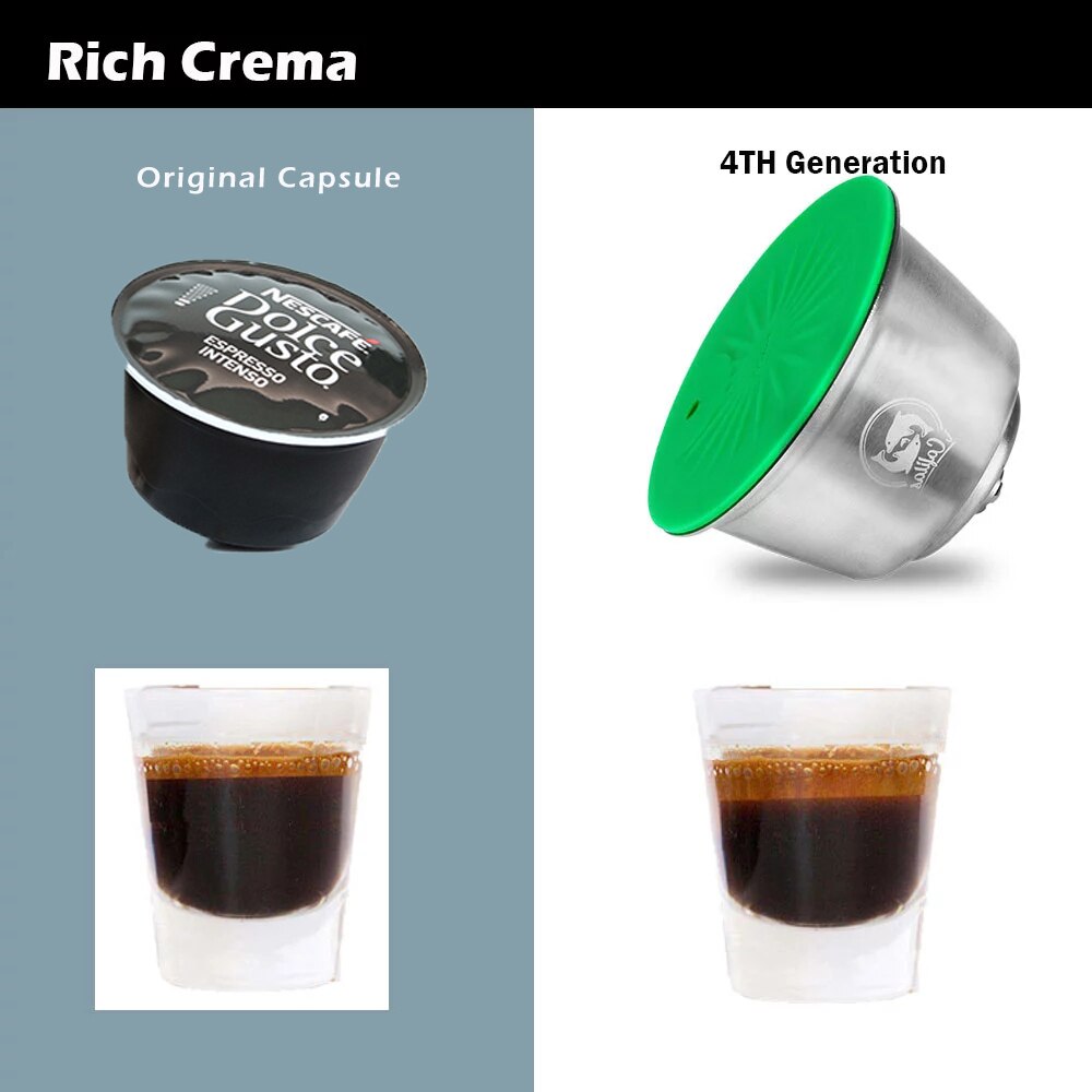 Icafilas Rvs Crema Koffie Capsule Voor Nescafe Dol... – Vicedeal