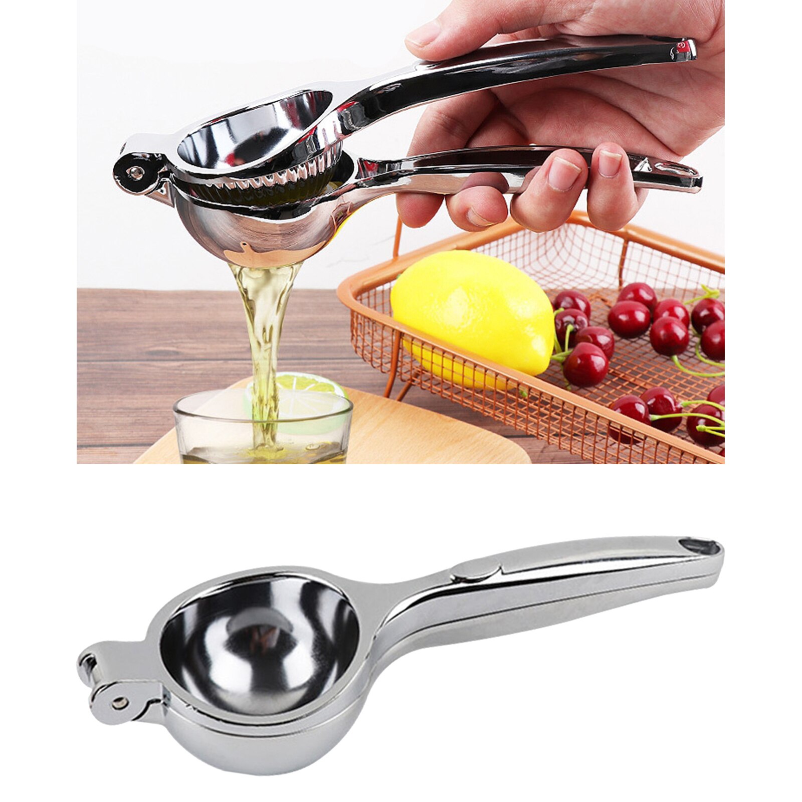 Metal Lemon Lime Squeezer, Stainless Steel Manual ... – Grandado
