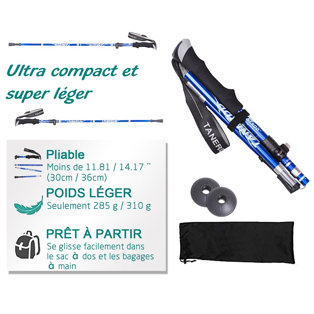 Sticks For Walking Outdoor Folding Walking Trekkin... – Grandado