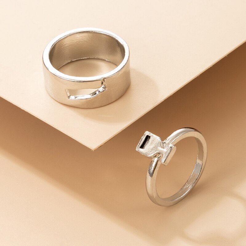 Docona Trendy Butterfly Dolphin Joint Ring Sets fo... – Grandado