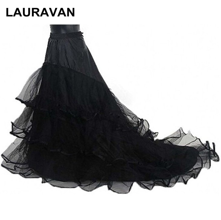 Bridal Black Bride Mermaid Petticoat White Wedding... – Vicedeal