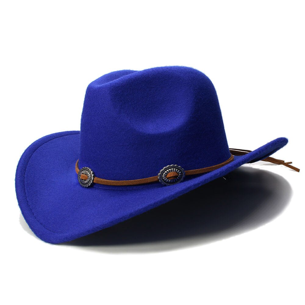 Mistdaw Vintage Style Unisex Wool Blend Wide Stiff... – Grandado