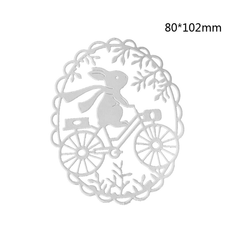 Paashaas Krans Metalen Stansmessen Stencil Scrapbo... – Grandado
