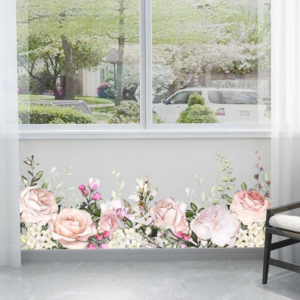 Watercolor Peony Wallpaper Pink Wall Stickers Livi... – Grandado