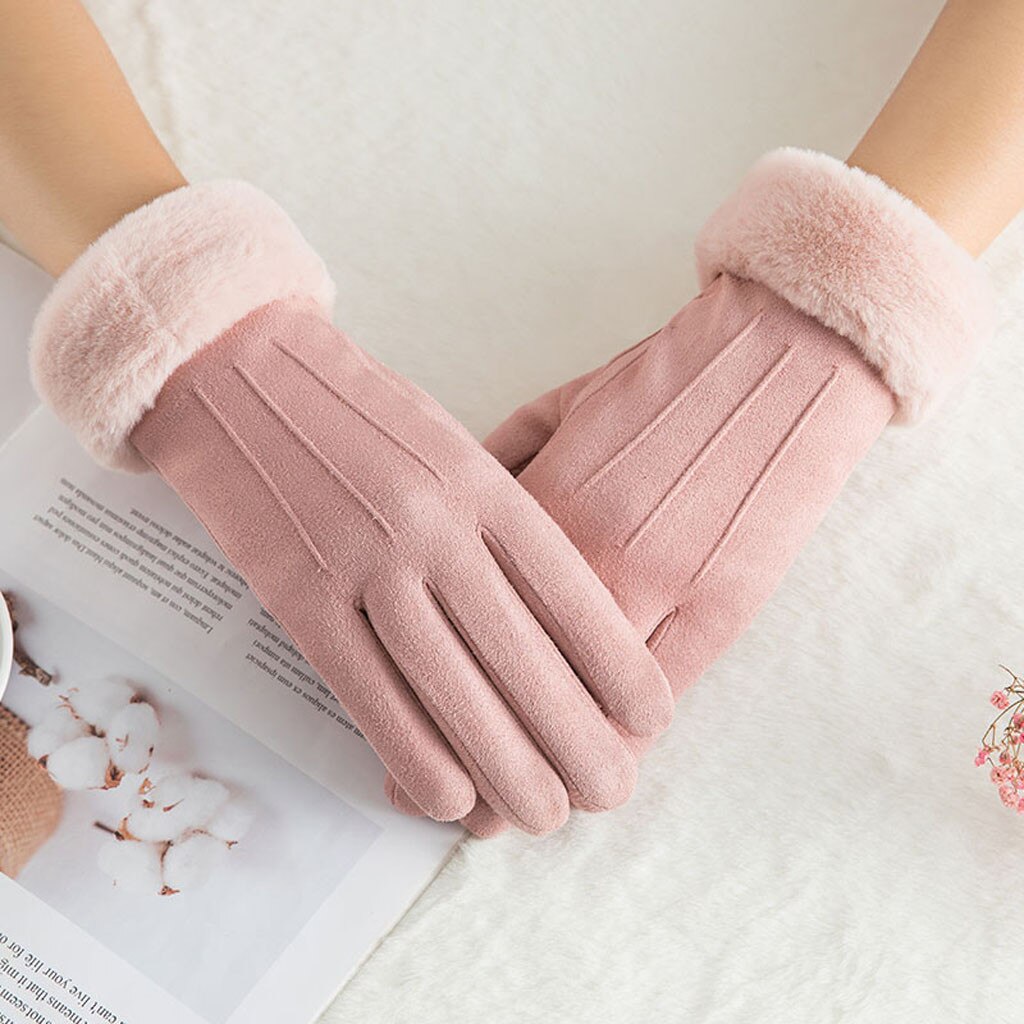 Women Casual Winter Wrist Mittens Driving Glove La... – Vicedeal