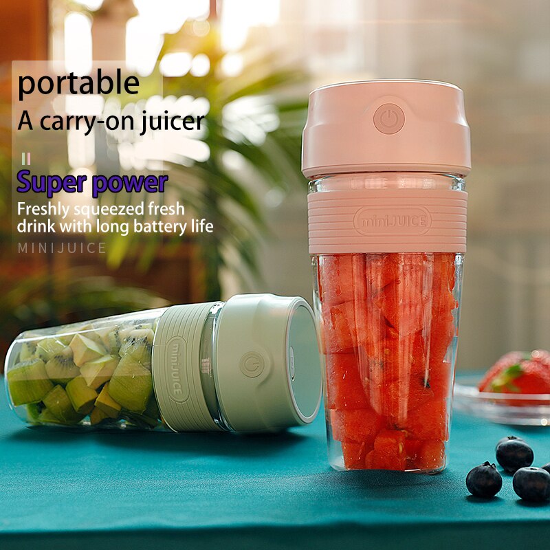 Portable Electric Juicer Blender USB Mini Fruit Mi... – Vicedeal