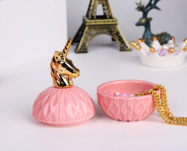 modern animal ceramic jewelry box jewelry jar – Grandado
