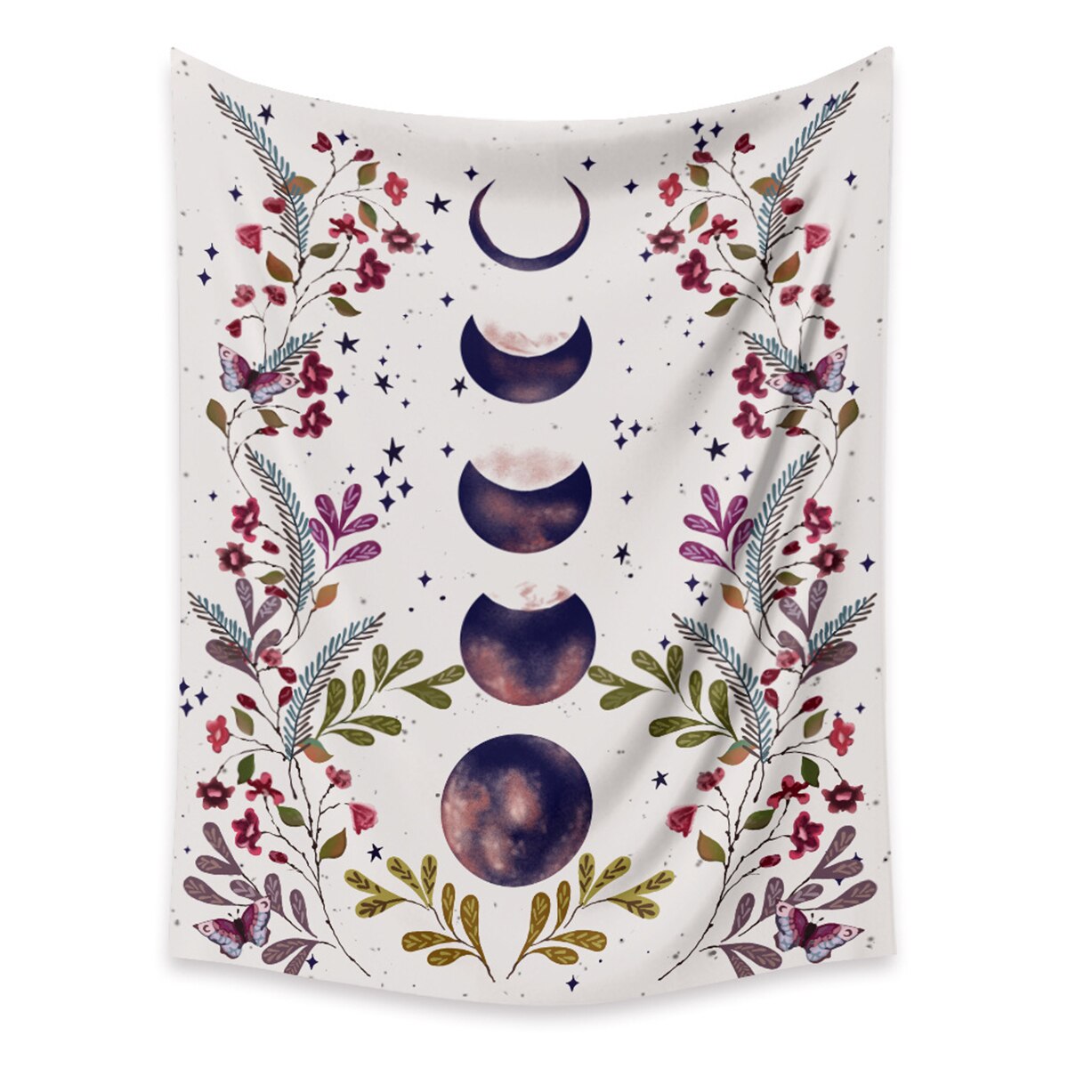 Tapicería de jardín Moonlit, colorida fase lunar, ... – Grandado