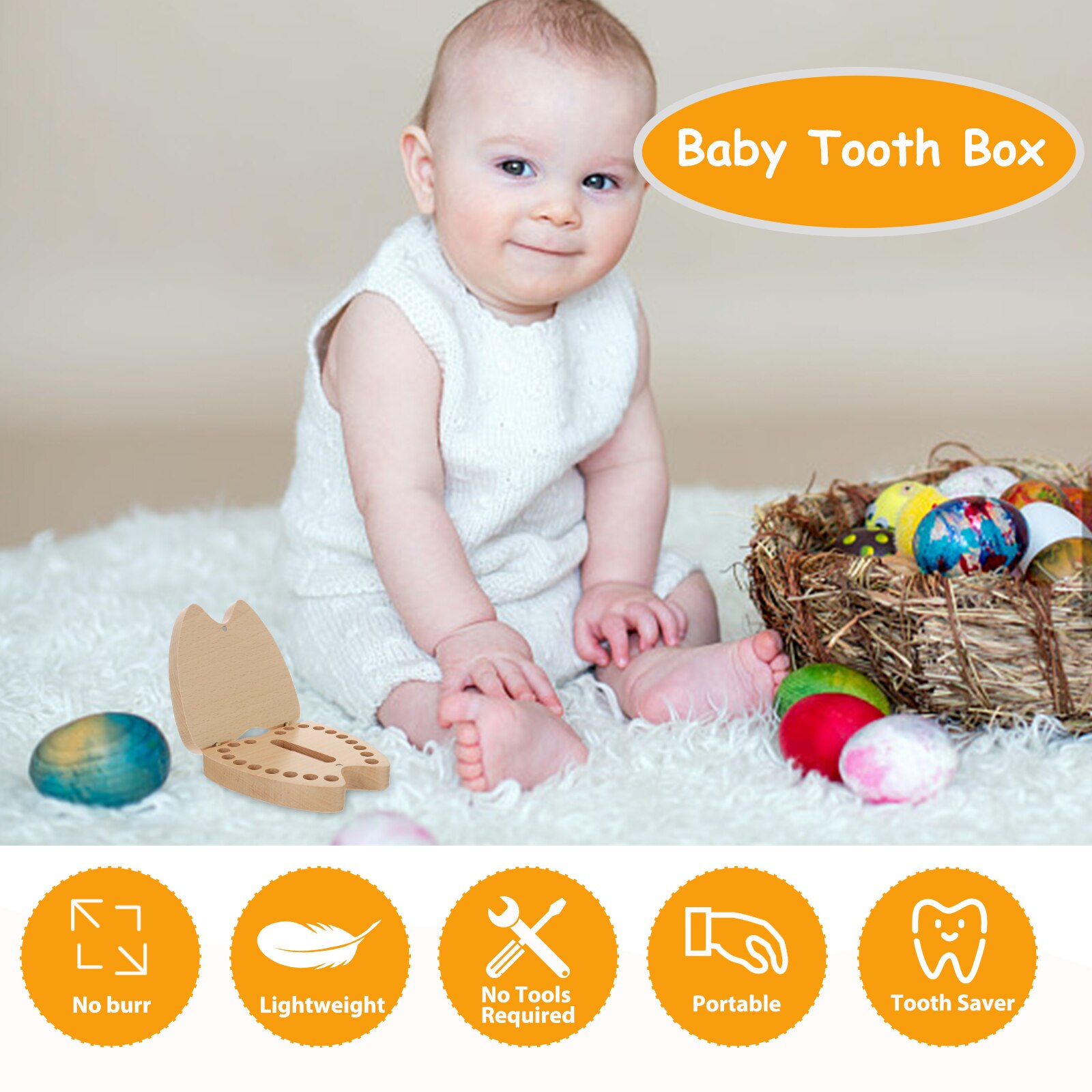 1Pc Baby Tooth Container Pretty Tooth Storage Box ... – Grandado