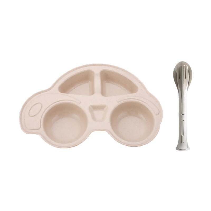 Baby Feeding Plate Cute Car Style Dishes Anti-scal... – Grandado