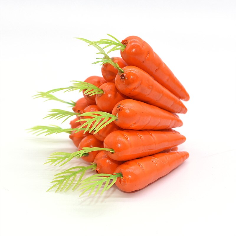 25Pcs 8cm Carrot Artificial Plastic PE Fruits and ... – Grandado