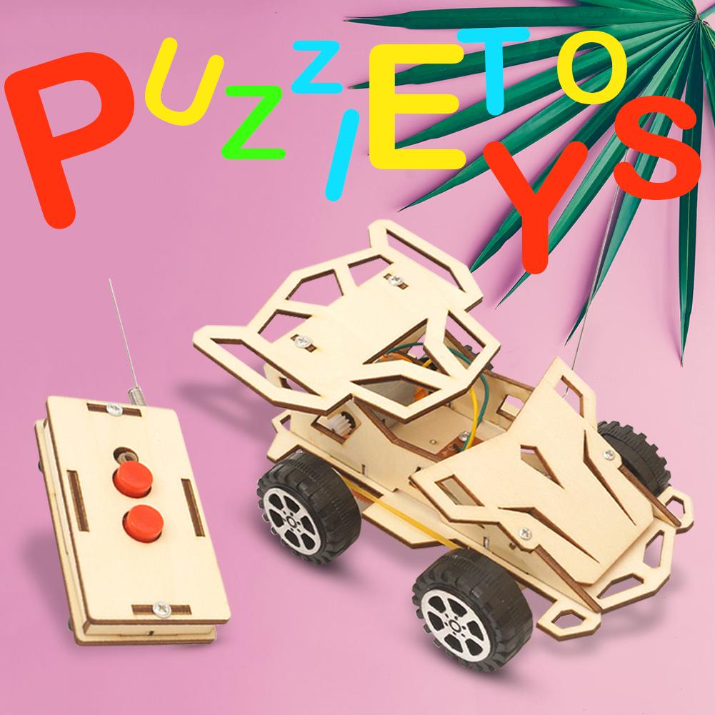 DIY Assembled RC Racing Car Model Kit Wooden Kids ... – Grandado