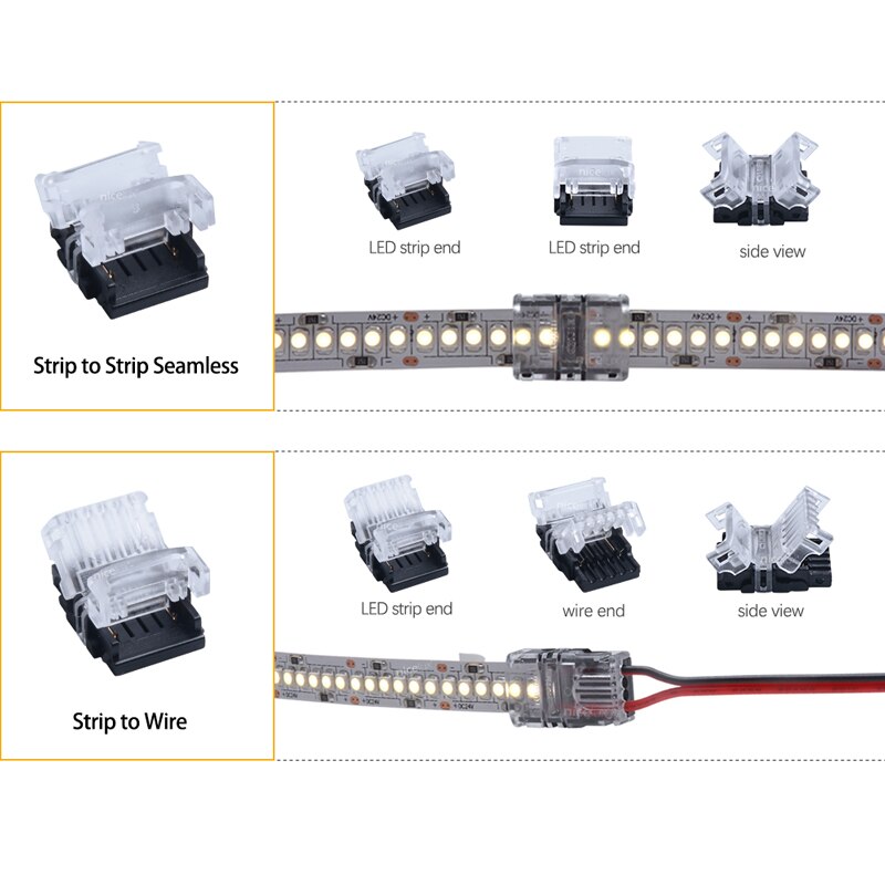 5PCS FOB COB LED Strip Connector for 12V 5V 24V 10... – Vicedeal