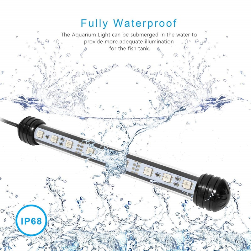 62CM Led Aquarium Verlichting RGB Afstandsbedienin... – Grandado