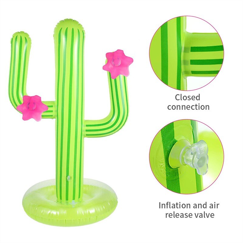Cactus Inflatable Ring Toss Party Games Toys Float... – Grandado