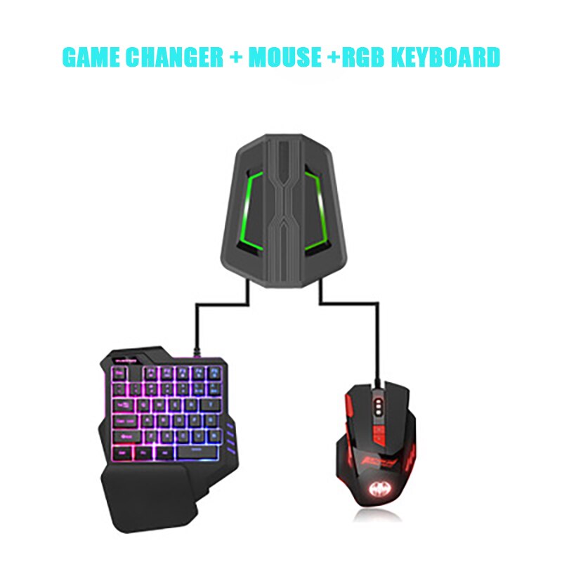 One-hand tastatur bunte RGB macro aufnahme spiel m... – Grandado