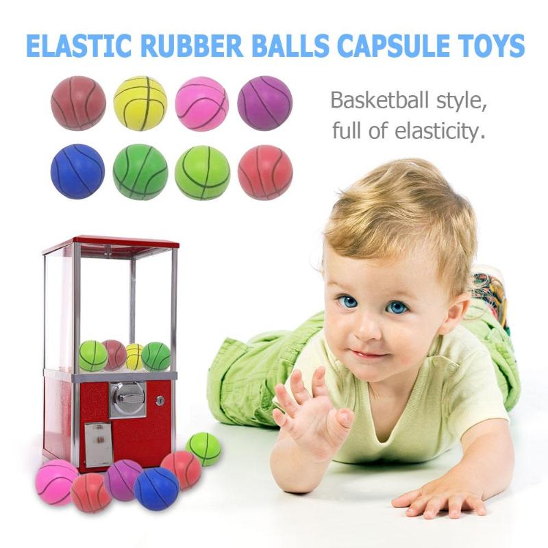 Basketball Shape Bouncing Ball Elastic Rubber Ball... – Grandado
