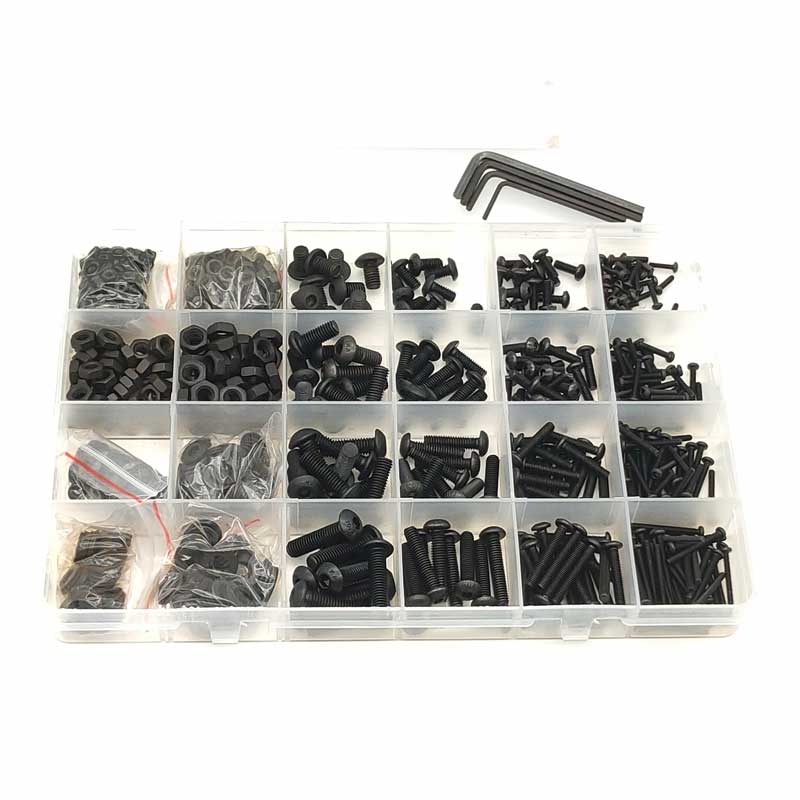 1060 Stks/set M2 M3 M4 M5 Black Carbon Staal Allen... – Vicedeal