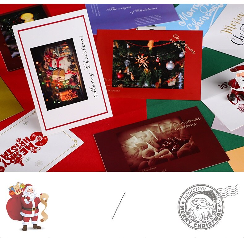 30 st/set retro julserie vykort diy gratulationsko... – Vicedeal