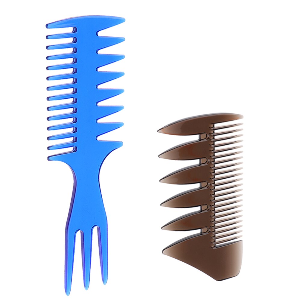 2 Pieces Barbers Styling Combs, Salon Teasing Back... – Grandado