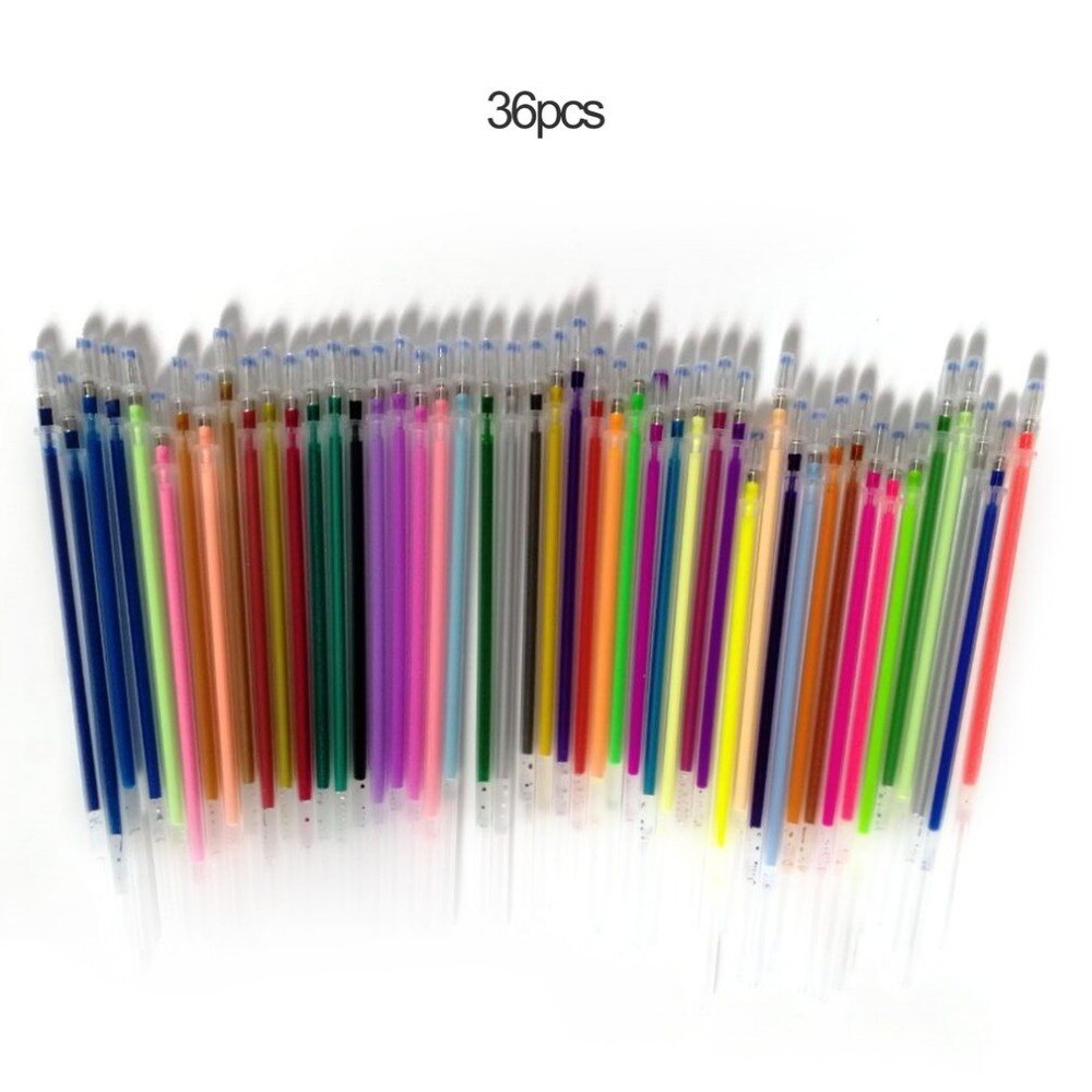 1.0mm Colorful Gel Pen Fluorescent Refills Color C... – Vicedeal