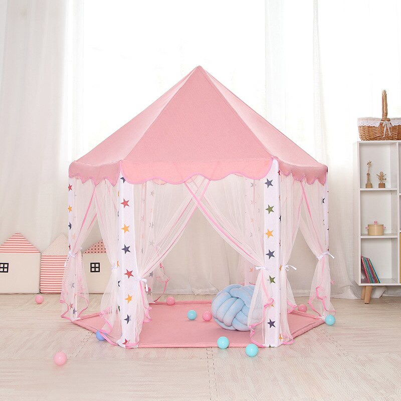 Kids Folding Play Tent House Children Princess Cas... – Grandado
