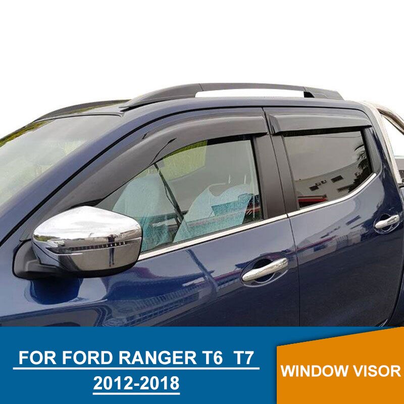 4 PCS Weather Shield Window Visor for Ford Ranger ... – Grandado