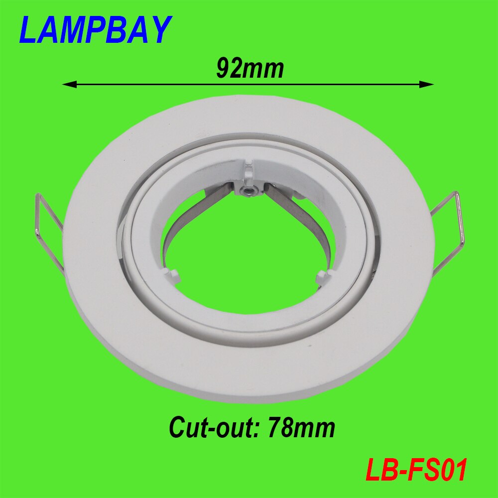 (4 Pack) silver / white spotlight fitting GU10 MR1... – Vicedeal