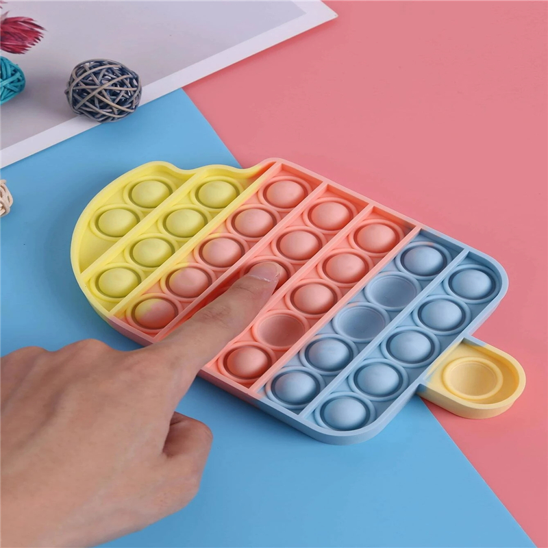 Ice Cream Fidget Toy Push Bubble Toys Rainbow Adul... – Grandado