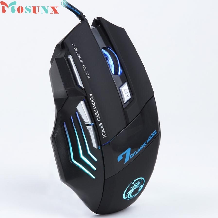 Top Mosunx 3200DPI LED Optical 7D USB Wired Gaming... – Grandado
