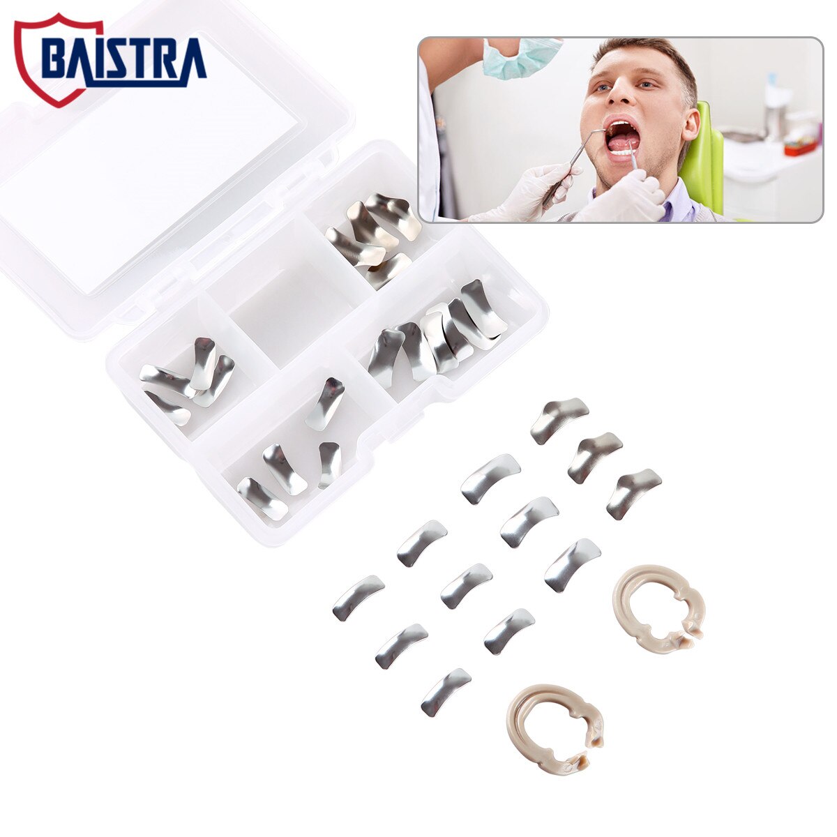 30pcs/Box Dental Sectional Matrix Set Contoured Me... – Vicedeal