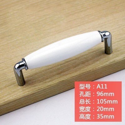 White Ceramic Door Handle Knob Cabinet Pull Modern... – Grandado