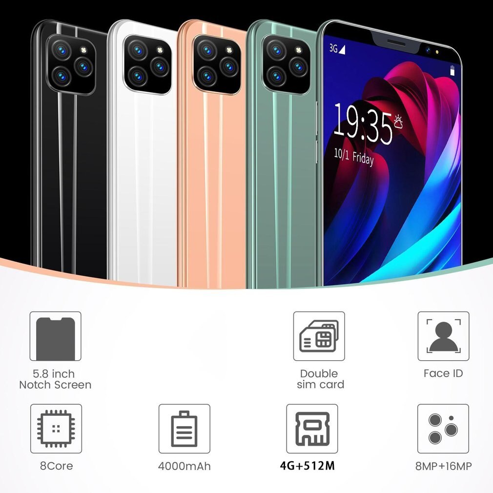 P33 Smart Phone 5 Inch 3G Large Screen Mobile Phon... – Grandado