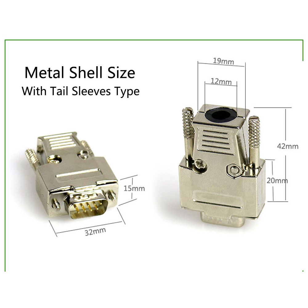 DB9 Metalen Shell Kit Met Schroeven/Staart Mouwen ... – Vicedeal
